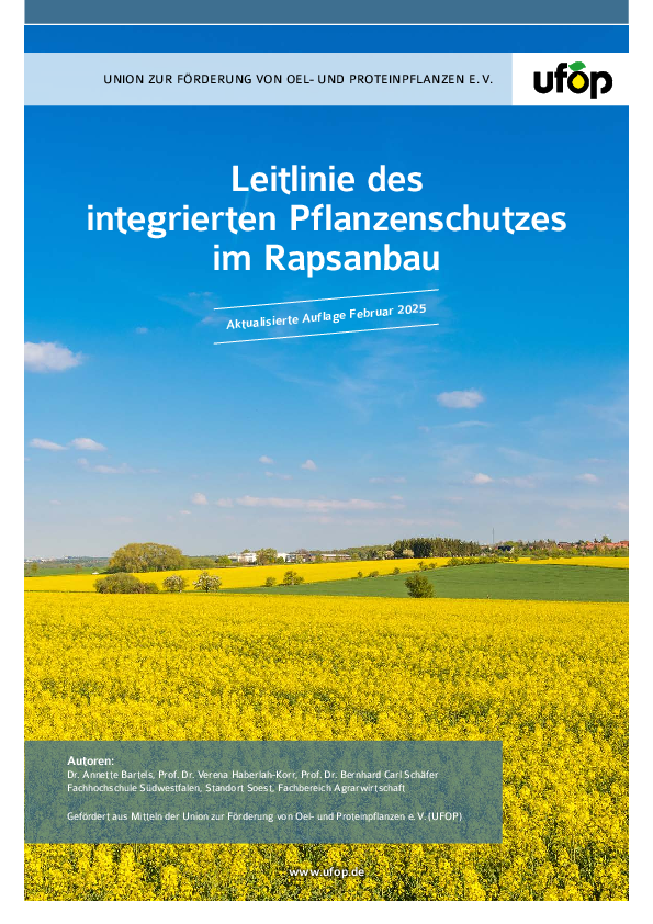 Leitlinie des integrierten Pflanzenschutzes im Rapsanbau